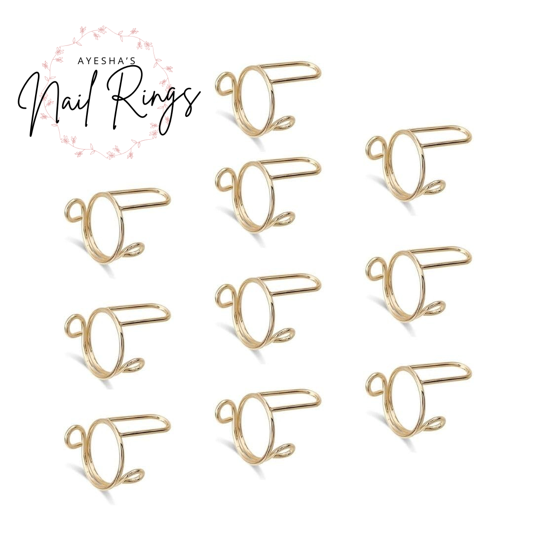 Ayesha Handcrafted Nail Rings – Ayesha's Nail Rings